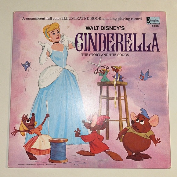 Walt Disney | Other | Rare Vintage 969 Walt Disney Cinderella The Story ...